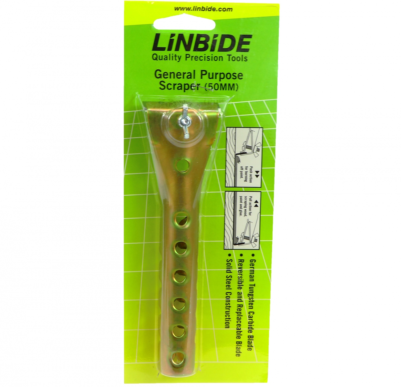 Linbide General Purpose Scraper (50mm) - Direct Paint